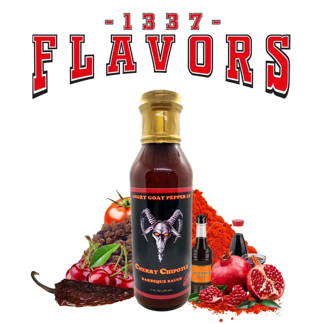 Angry Goat Pepper Co - Cherry Chipotle Barbecue sauce - 1337 Flavors