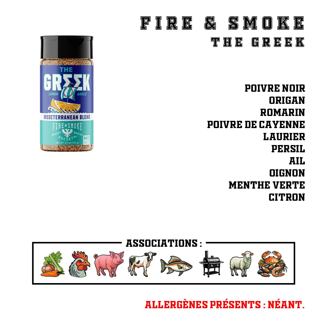 Fire & Smoke - The Greek: ideal Greek seasoning - 1337 Flavors
